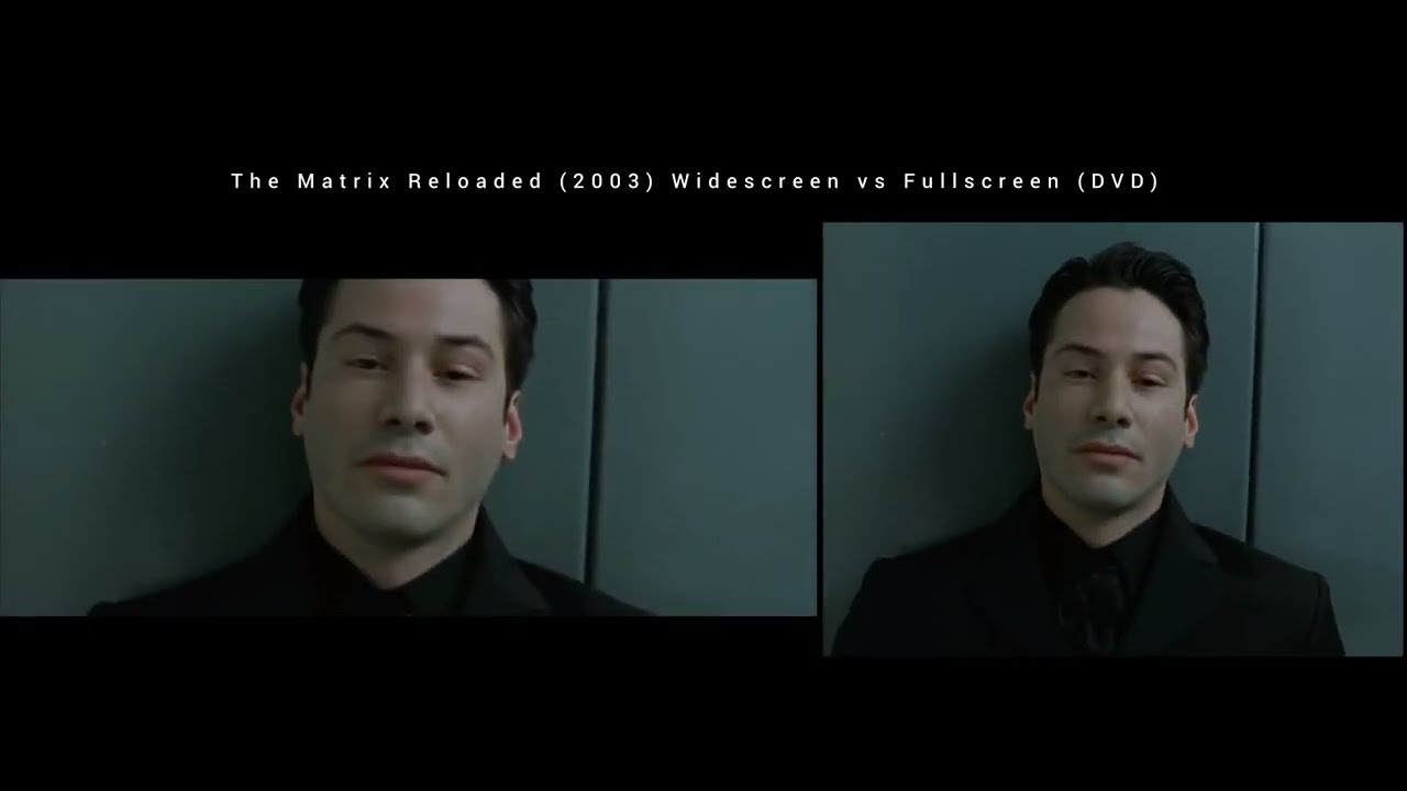 The Matrix Reloaded (2003) Widescreen vs Fullscreen (DVD) end credits ...