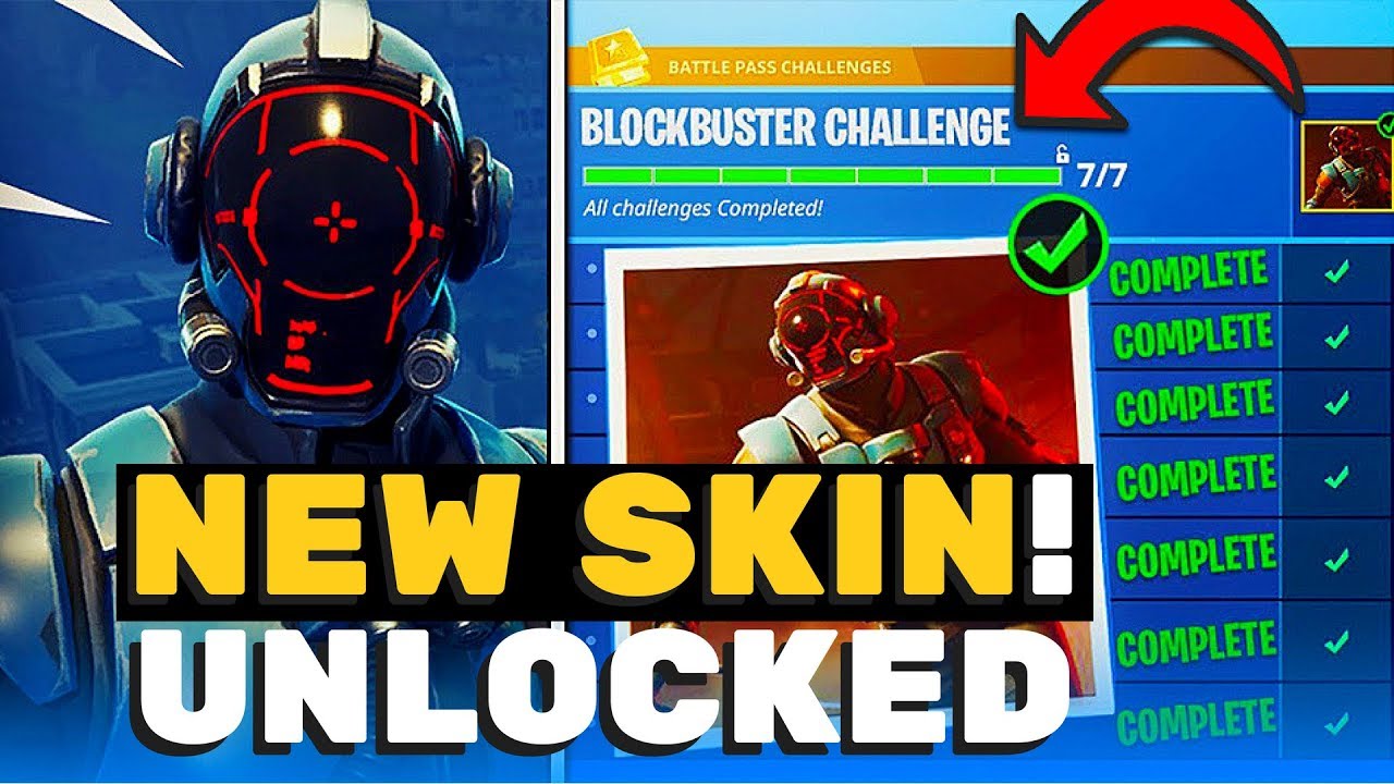 *NEW* Blockbuster Skin Unlocked! - Visitor Skin Gameplay (Fortnite ...
