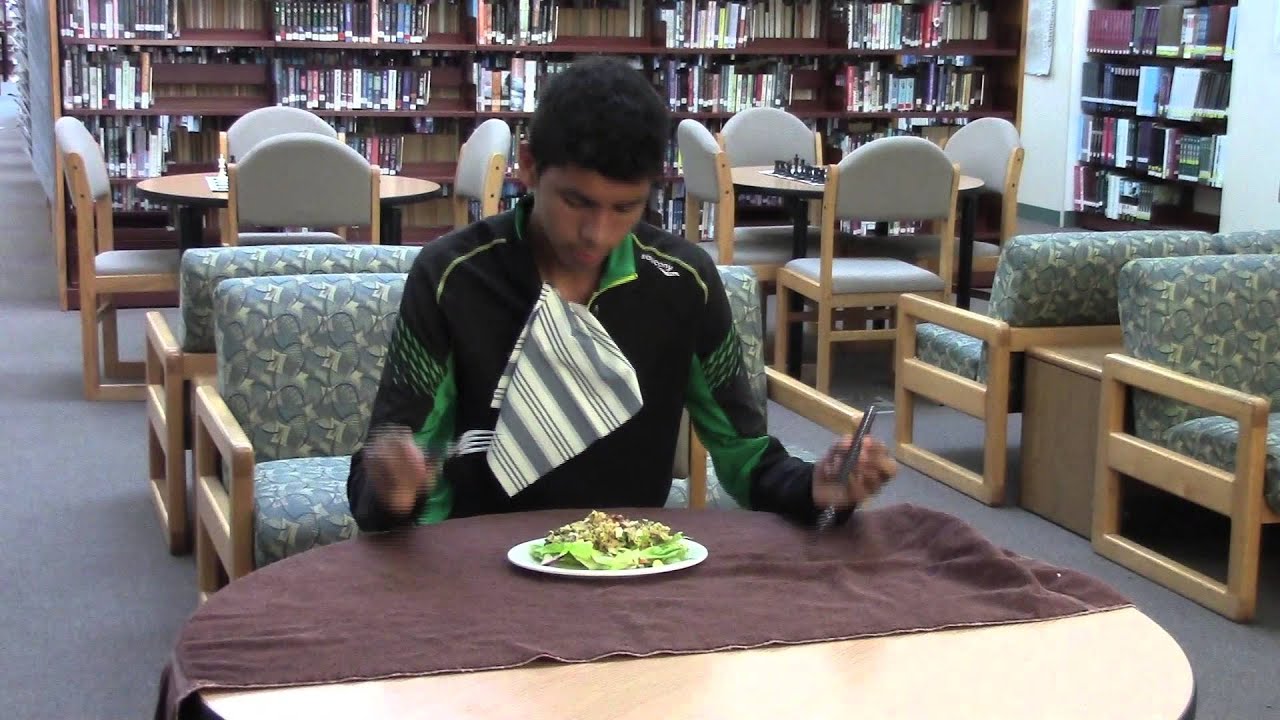 No eating in the library - YouTube