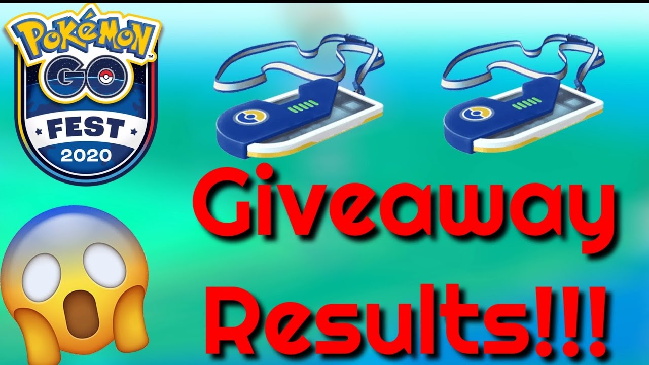 GO Fest 2020 Tickets GIVEAWAY RESULTS!!! | Pokemon GO | - YouTube