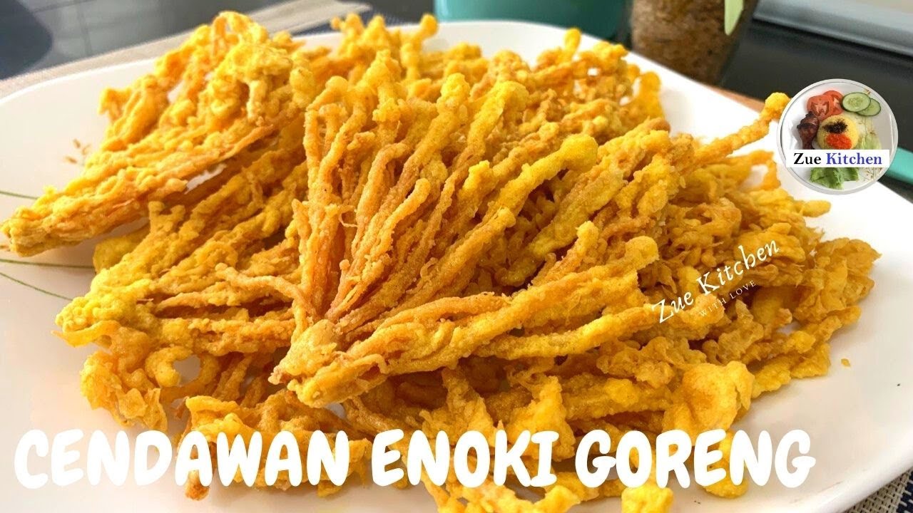 #55 Crunchy Enoki Mushroom | Cendawan Enoki Goreng Tepung Rangup - YouTube