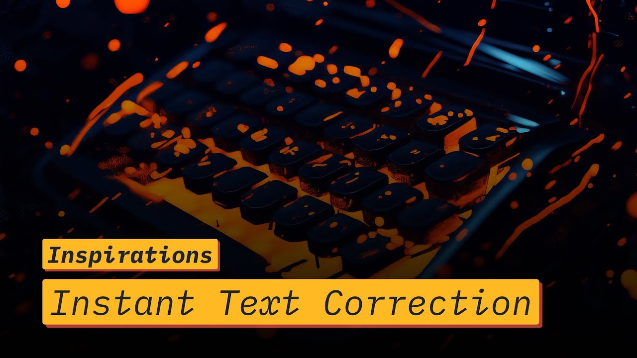Instant Text Correction with Alice - YouTube