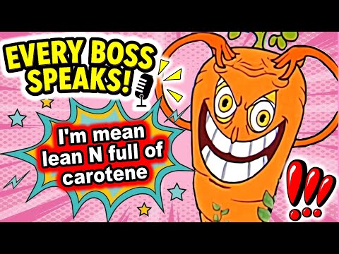 Cuphead AI - Every Boss Speaks Their Death Quote (Lipsync Voice!)🎤🎤