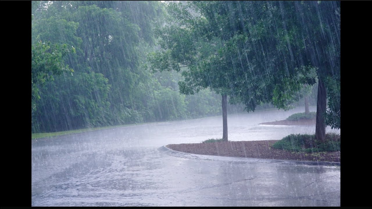 This is the heaviest raining showers & windy. that is the storm weather ...