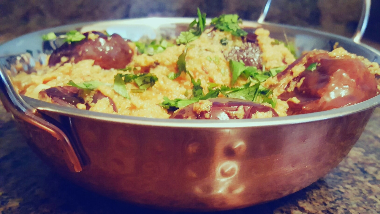 Hyderabadi Stuffed Baghare Baingan recipe - YouTube