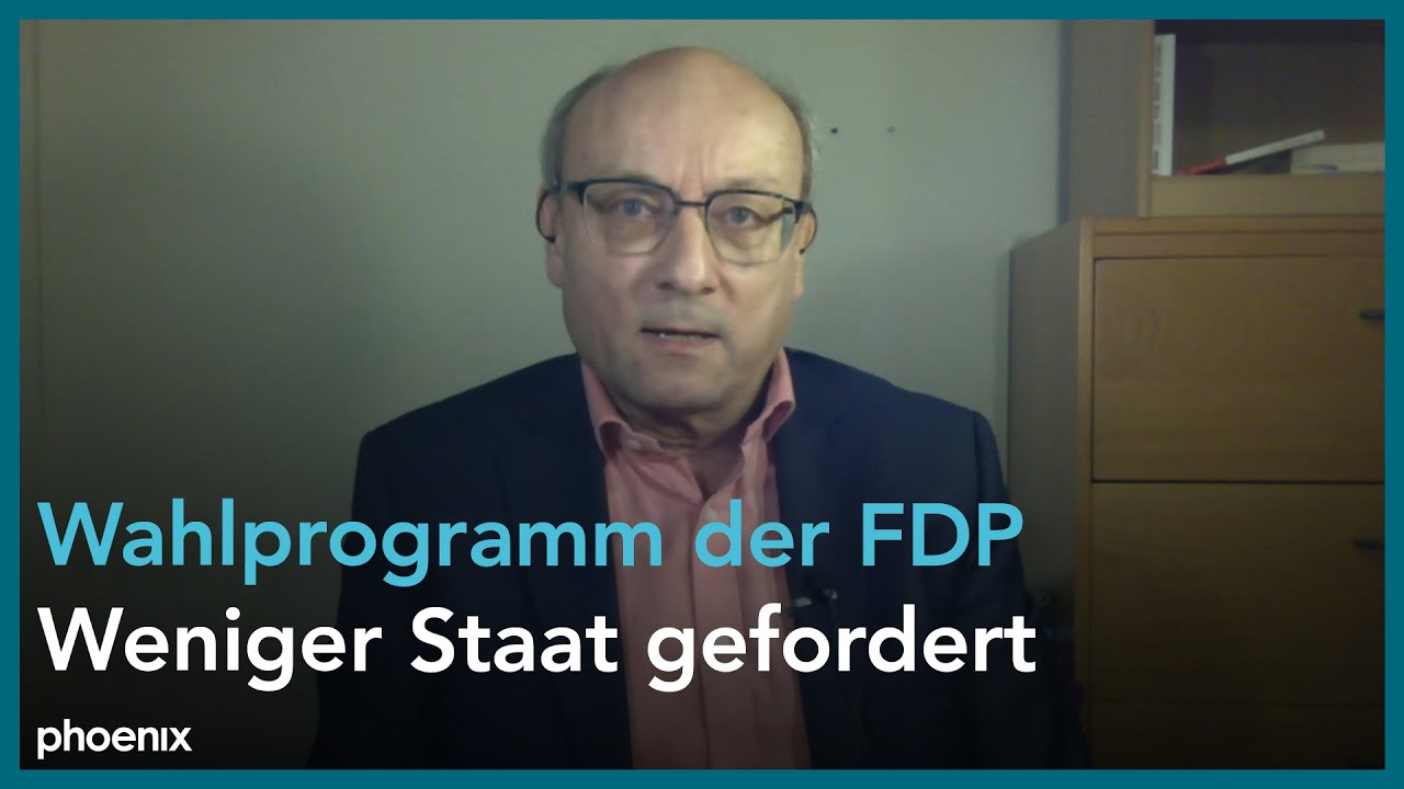 Politikwissenschaftler Prof. Emanuel Richter zur Vorstellung des Wahlprogramms der FDP - YouTube