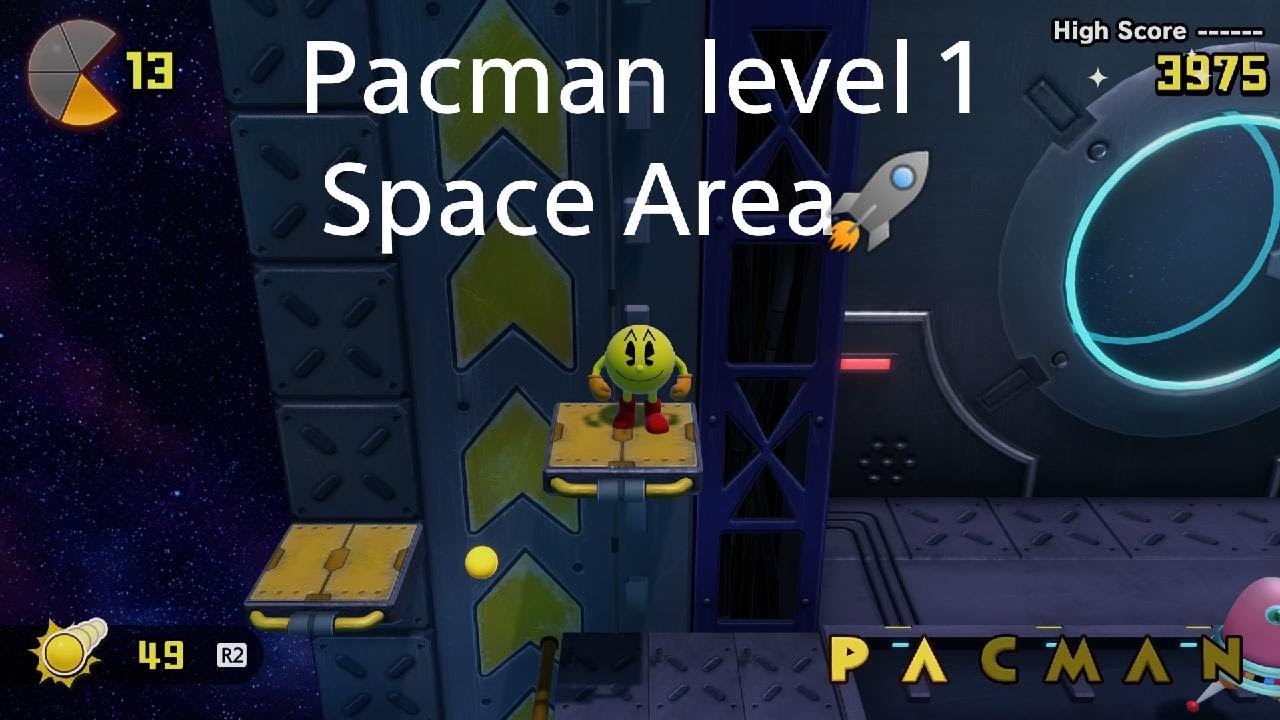 PAC-MAN WORLD Re-PAC_level 1 space area - YouTube