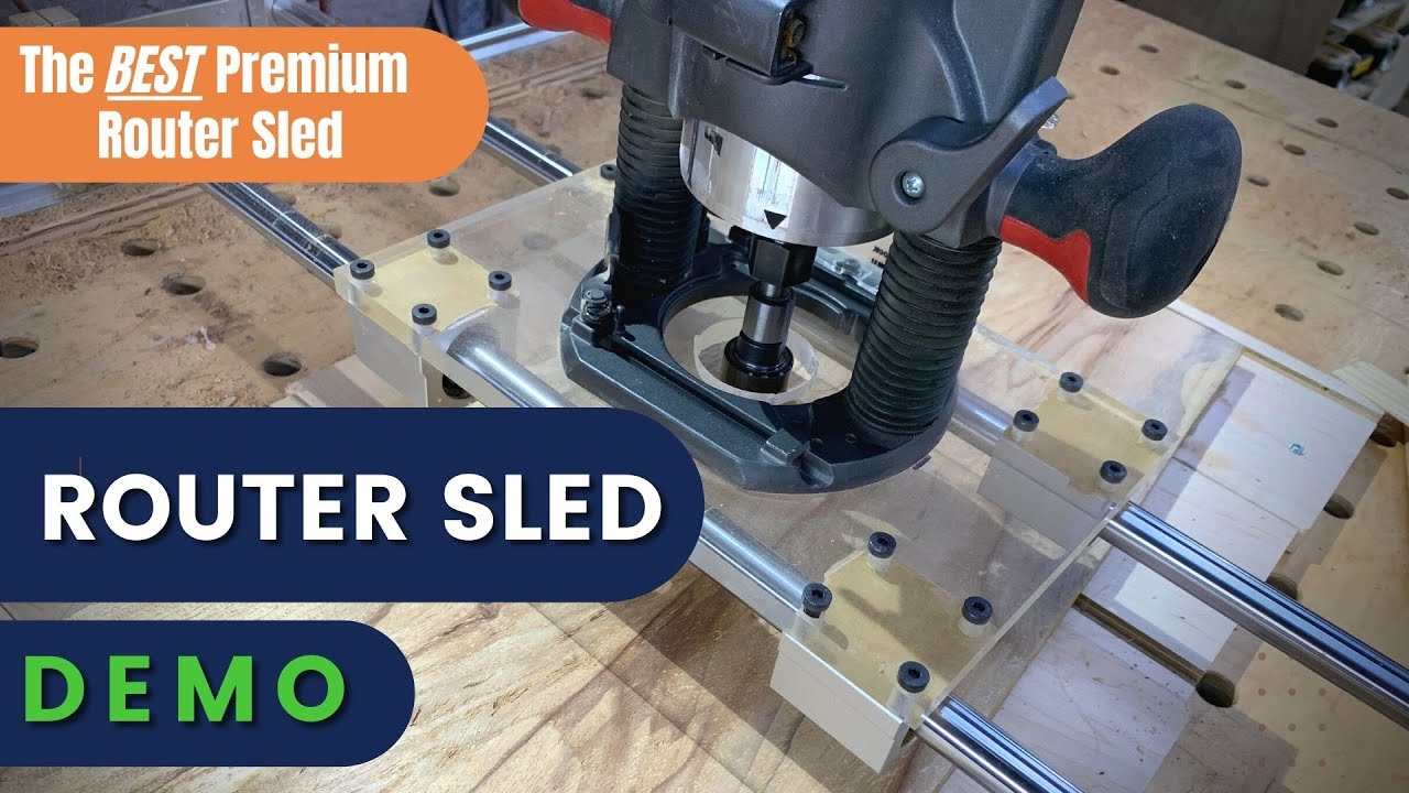 Full Demo of CleanCut Woodworking Router Sled | Premium Router Sled ...