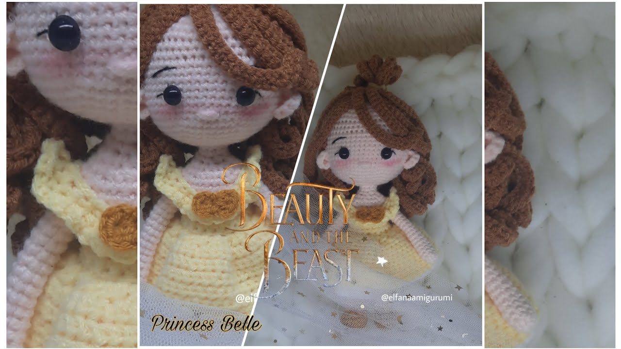 Part 3 👗 Dress (gaun) | Tutorial Merajut Boneka Amigurumi Disney ...