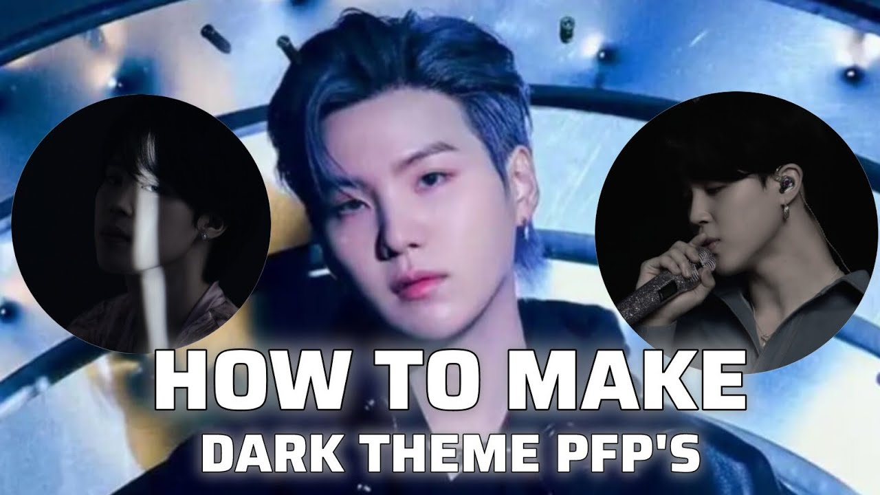 HOW TO MAKE DARK THEME PFP'S💜 - YouTube
