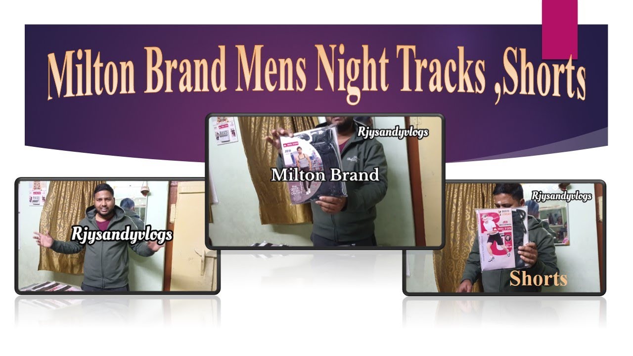 Milton Men Tracks and Shorts ll My Father New Business ll @Rjysandyvlog ...