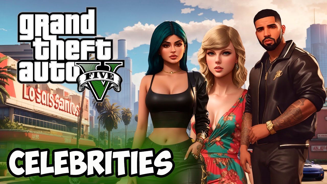 AI generates celebrities as a GTA characters - YouTube