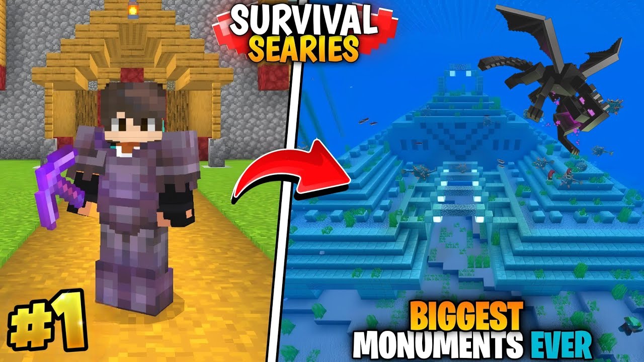Minecraft PE Survival Series Ep 1 in 1.21🔥 | Made OP Survival Base ...