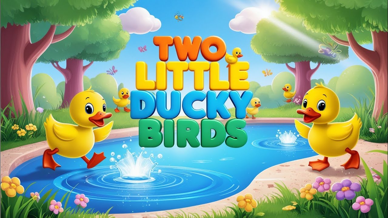 "🦆🎵 Catchy 'Two Little Ducky Birds' Song for Kids! | Fun Nursery Rhymes ...