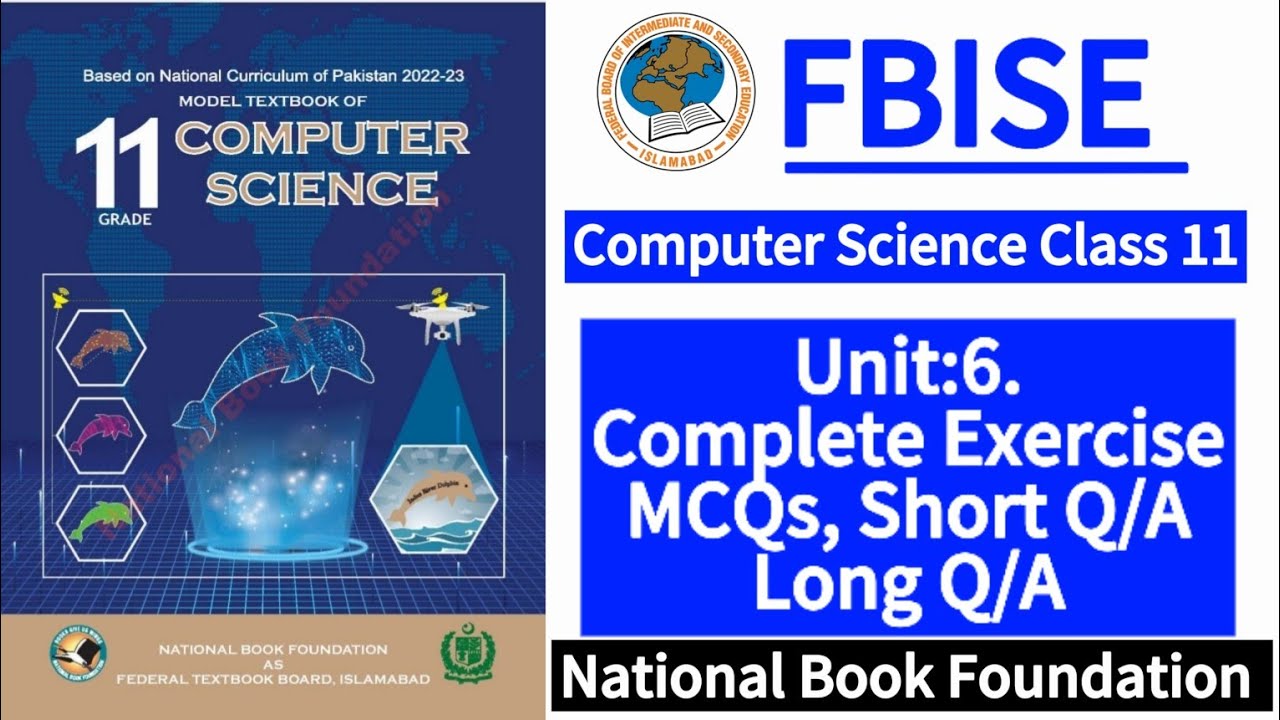 Class 11 Computer | Chapter 6 | Complete Exercise | FBISE New Syllabus ...