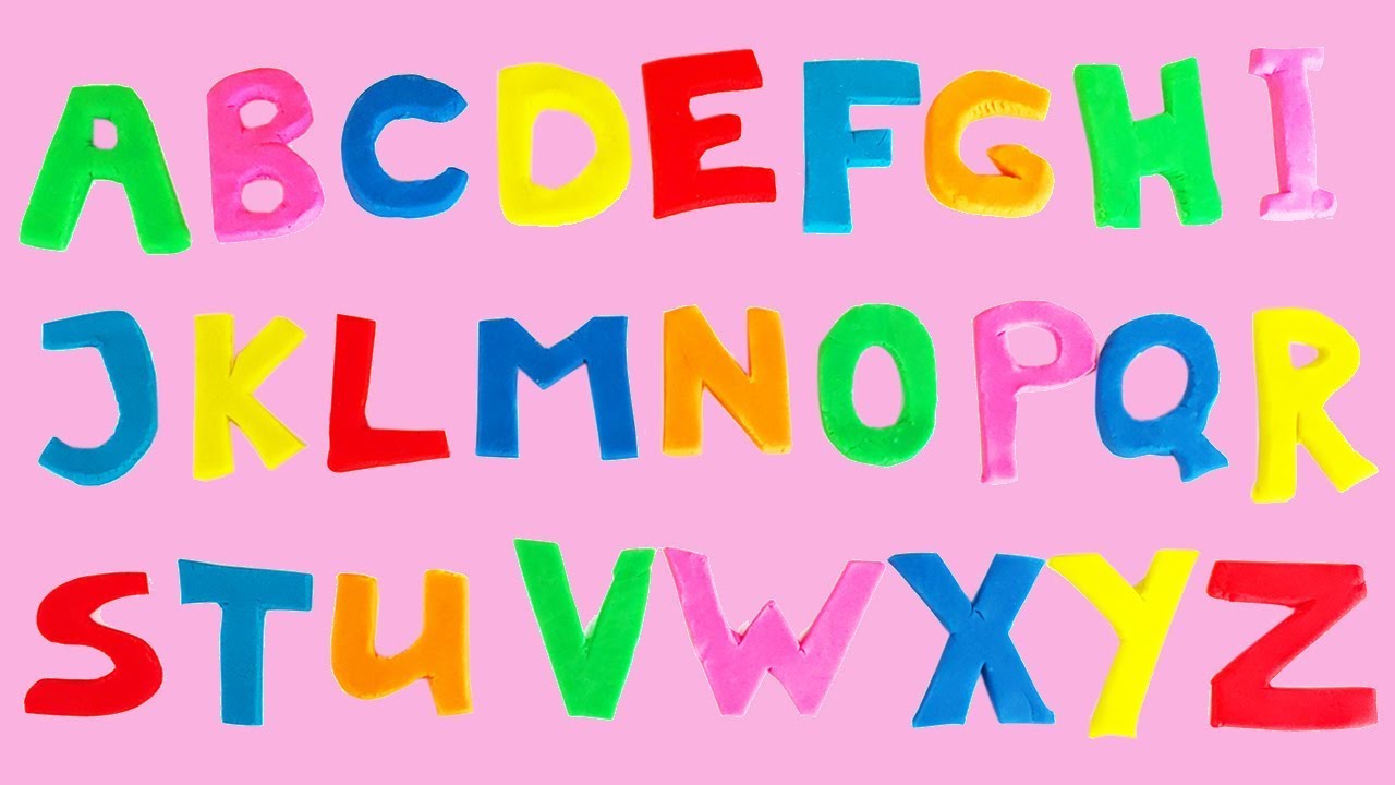 Het Alfabet In Playdoh Klei Letters - Nederlands Filmpje Voor Kinderen ...