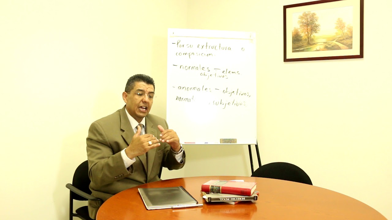 Elementos objetivos, normativos y subjetivos del tipo penal - YouTube