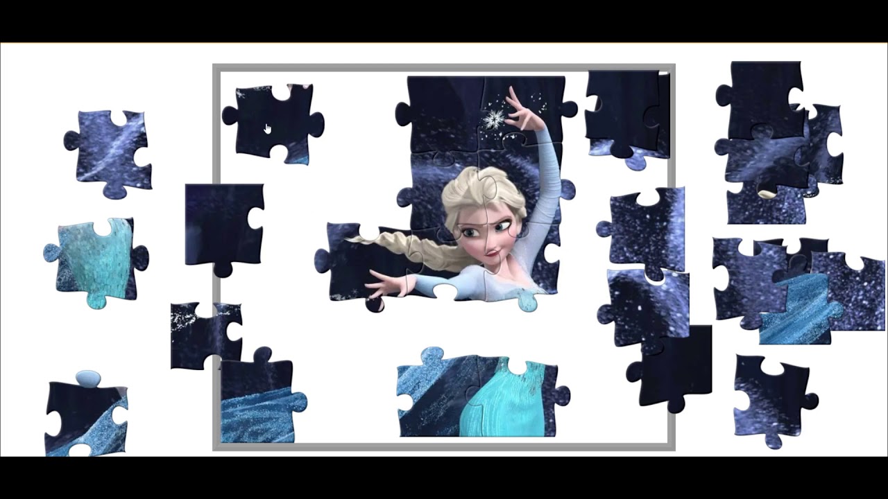 Frozen Puzzles for kids. Can you help me put Elsa back together? - YouTube