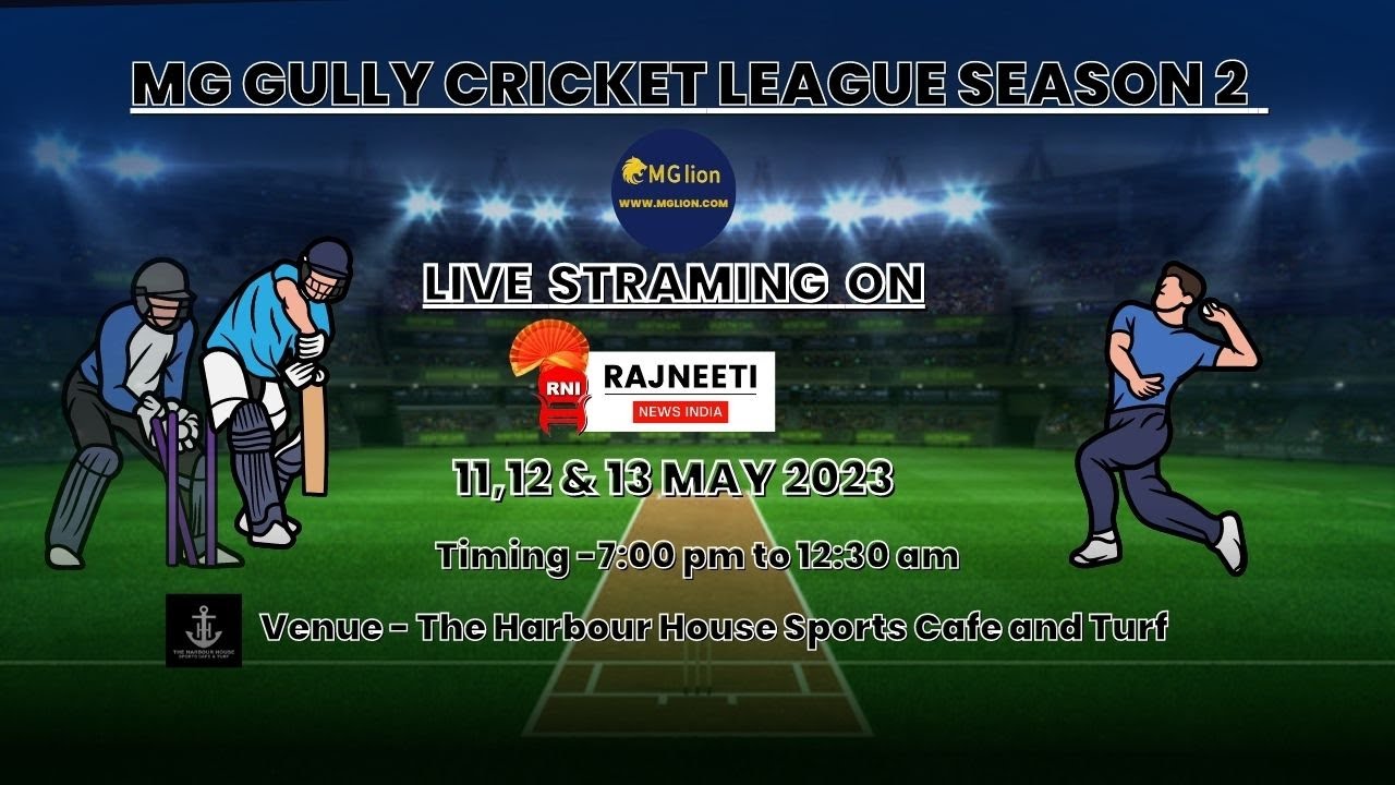 MG GULLY CRICKET LEAGUE SEASON 2 DAY-3 | LIVE | Rajneeti News India - YouTube