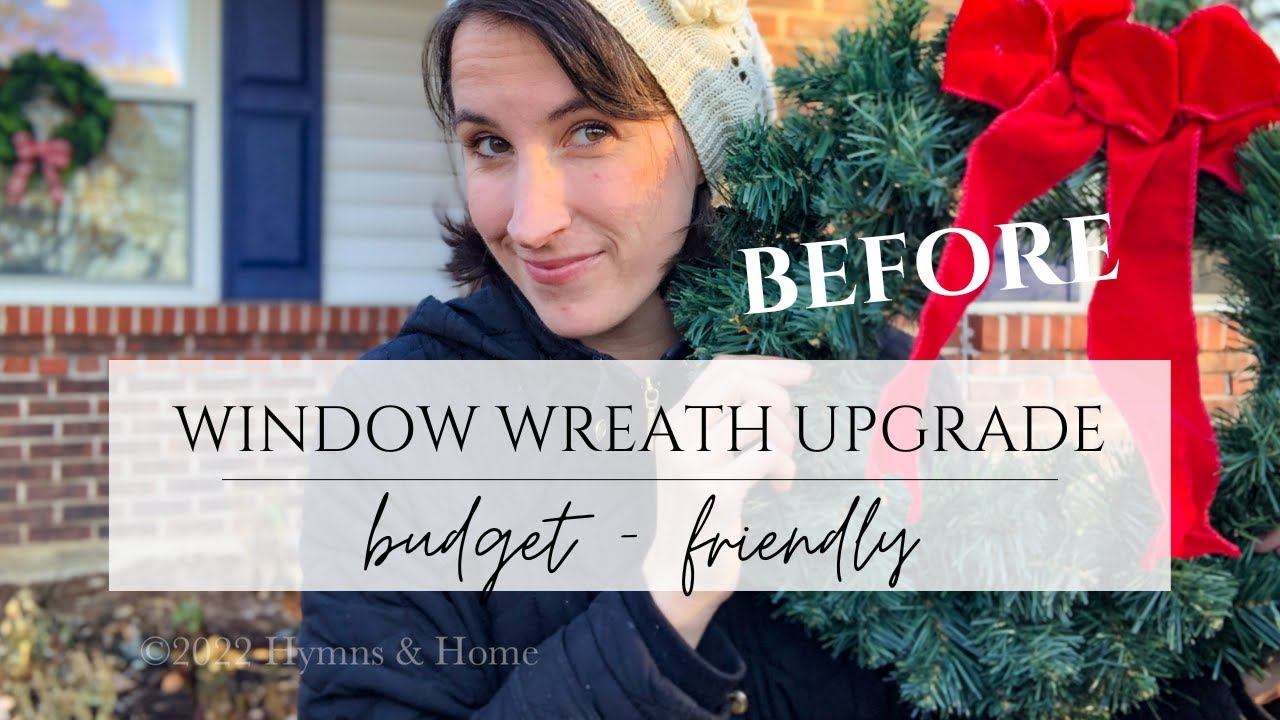 HOW TO UPGRADE CHRISTMAS WREATHS FOR OUTDOOR WINDOWS ON A BUDGET - HOW ...
