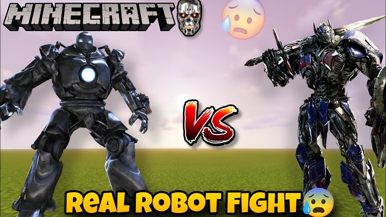 ROBOT🤖 FIGHT IN MINECRAFT🤯 || DANGEROUS ROBOTS☠️☠️ - YouTube