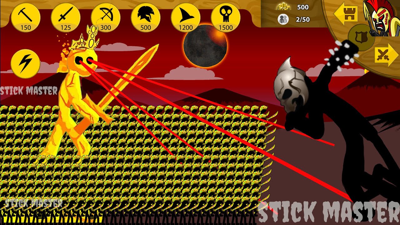 MAXIMUM DAMAGE OF SWORDWRATH GOLD STATUE VS FINAL BOSS SO POWER | STICK ...