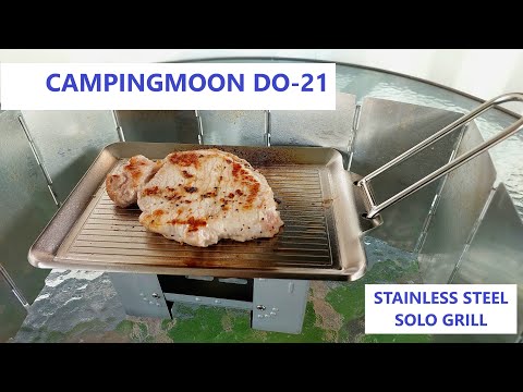 Campingmoon Solo Stainless Steel Grill DO-21 #campingmoon #camping