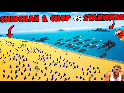 CHOP SHINCHAN Fighting STARWARS ATTACK in RAVENFIELD  STARWARS APOCALYPSE HINDI x GTA 5