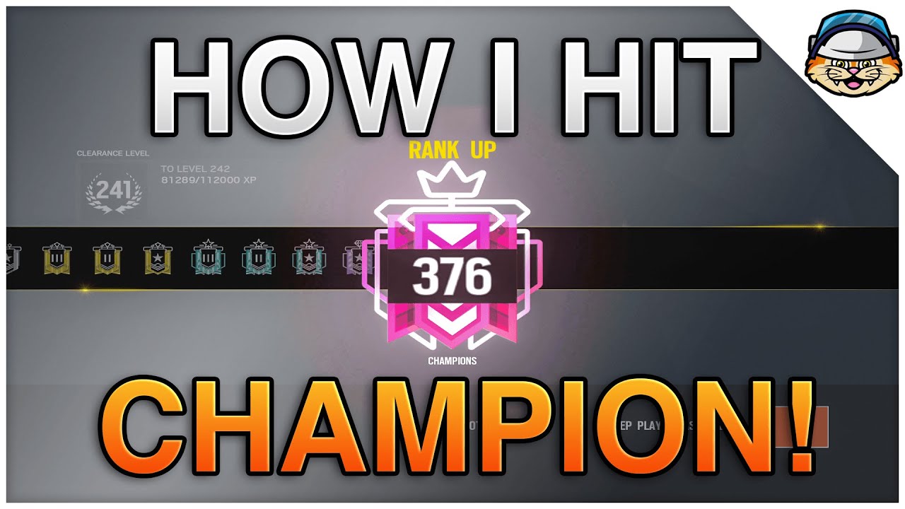 I HIT CHAMPION - RAINBOW SIX SIEGE - YouTube