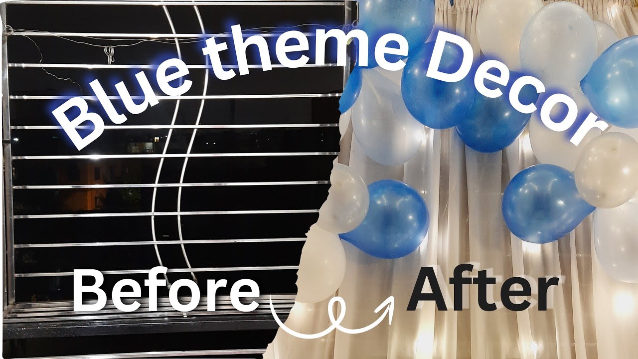 QUICK & EASY Birthday Decor Idea 💙 ️ - YouTube