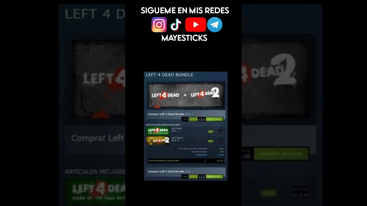 Juego Gratis de la Semana Left 4 Dead 1 y 2 #left4dead2 #left4dead # ...