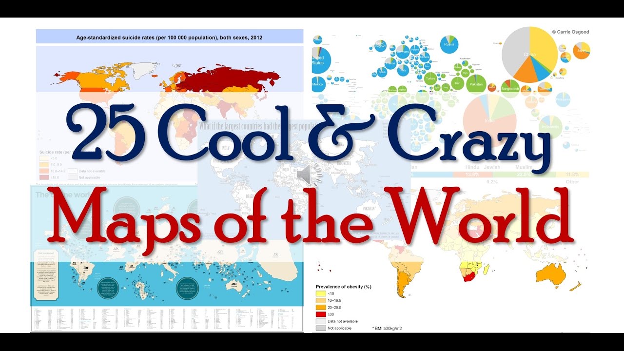 25 Cool & Crazy Maps of the World - YouTube