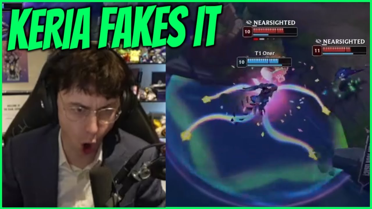 Caedrel Reacts To Keria's INSANE Neeko Ult Fake - YouTube