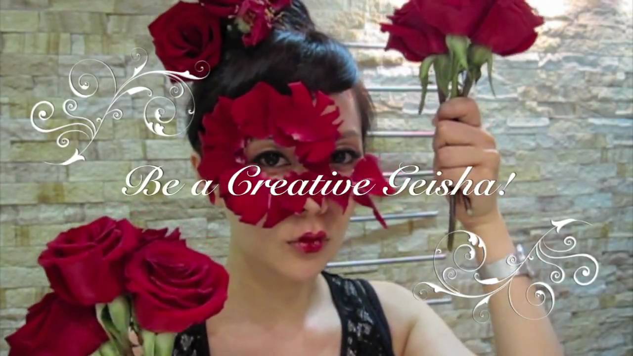 Red Rose Geisha Tutorial 三八阿花藝妓妝 - YouTube