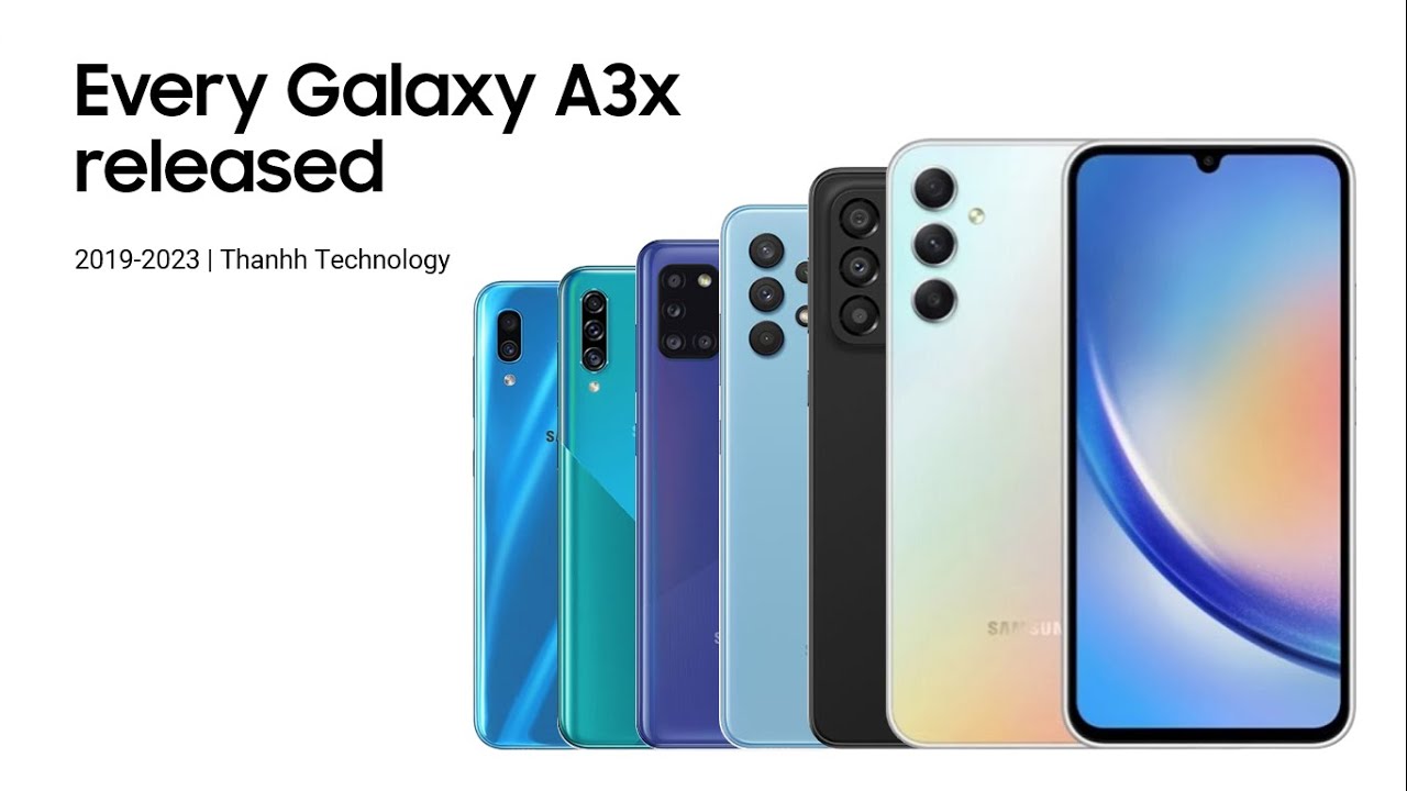 Samsung Galaxy A3x series evolution (2019-2023) - YouTube