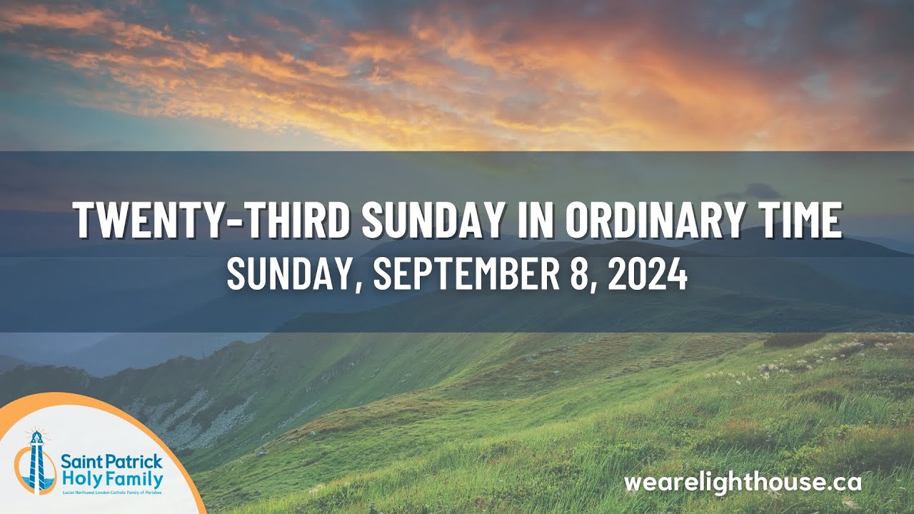 Announcements - 23rd Week in Ordinary Time - September 8, 2024 - YouTube