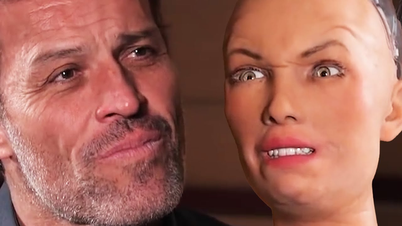 Tony Robbins Interviews an AI Robot - YouTube