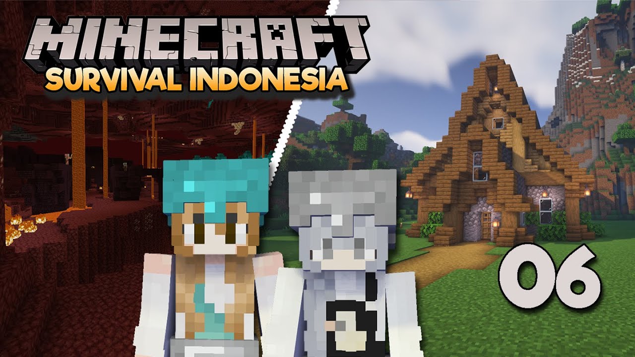 Menjelajahi Fortress dan Membuat Trading Hall - Minecraft Survival ...
