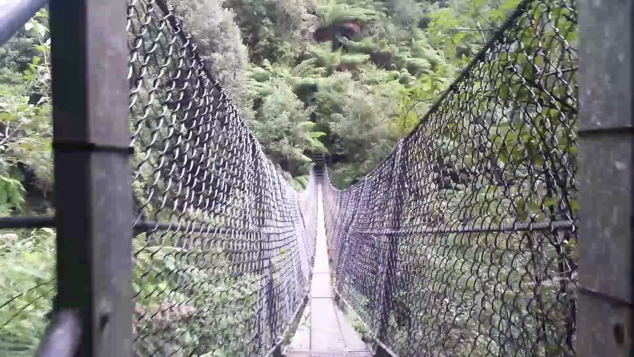 Insane Suspension Bridge at Montezuma Falls - YouTube