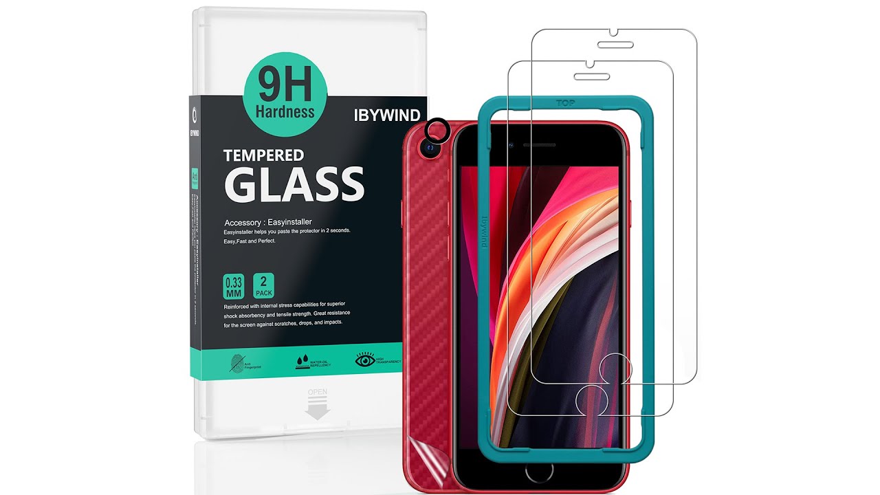 Iphone SE 2022/SE 2020/7/8 Tempered glass ibywind Protector &Easy ...
