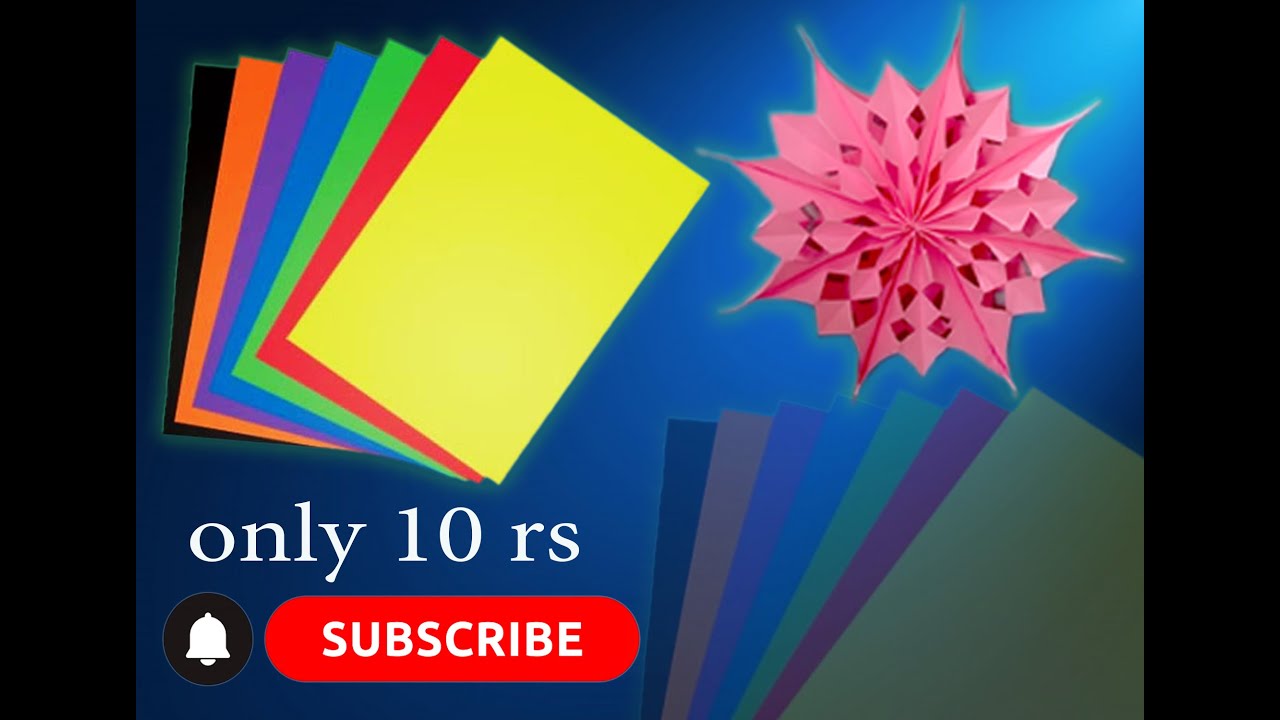 { how to make diwali craft } paper craft ideas /make a paper jhumar at ...