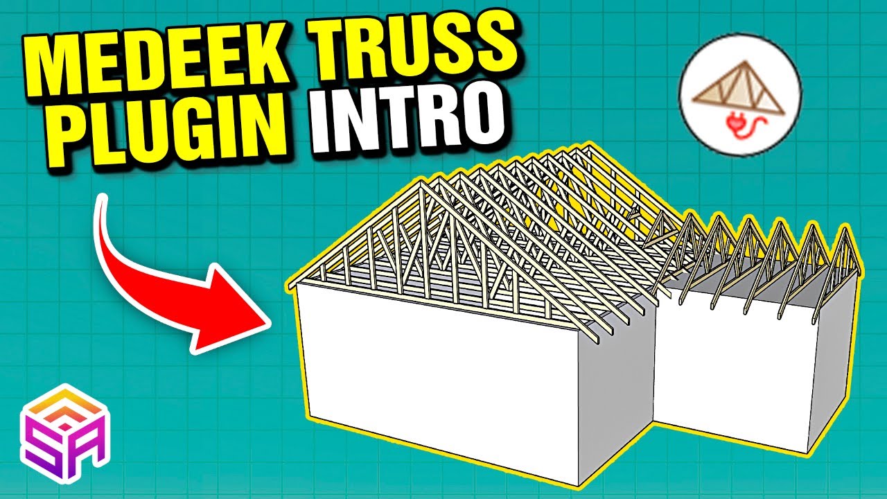 SketchUp Roof Models: Medeek Truss Plugin - YouTube