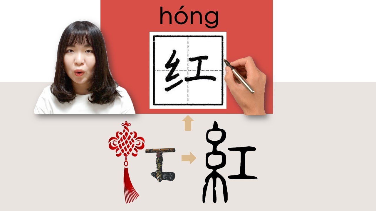 40-150_#HSK2#_How to Pronounce/Say/Write:红/紅/hong/(red) Chinese ...