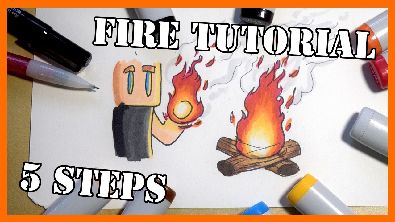CARTOON FIRE TUTORIAL | 5 STEPS - YouTube