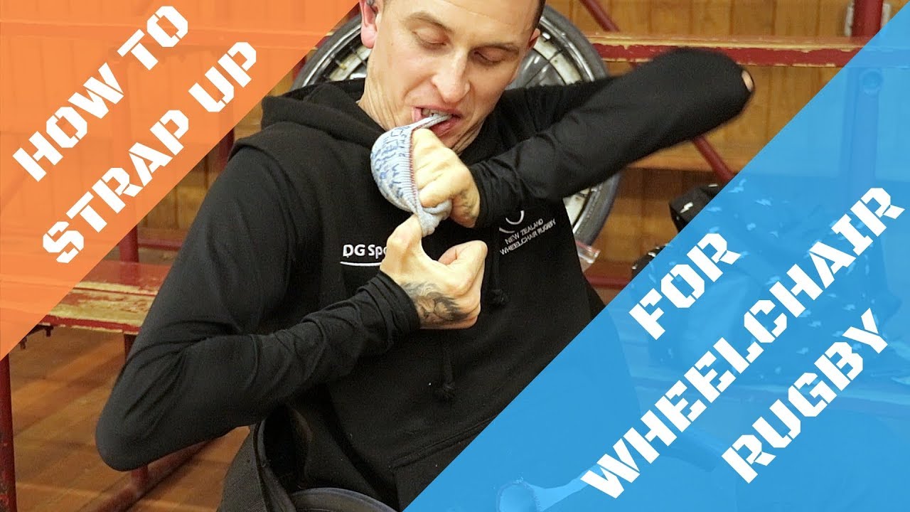 HOW TO STRAP UP FOR WHEELCHAIR RUGBY - Wheelie Good Tips EP #41 - YouTube