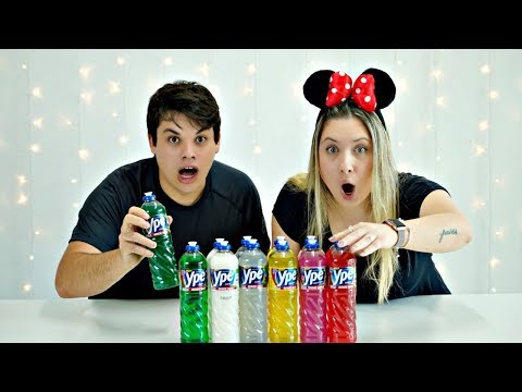NÃO ESCOLHA O DETERGENTE ERRADO SLIME CHALLENGE CanalKids Tata e Henrique