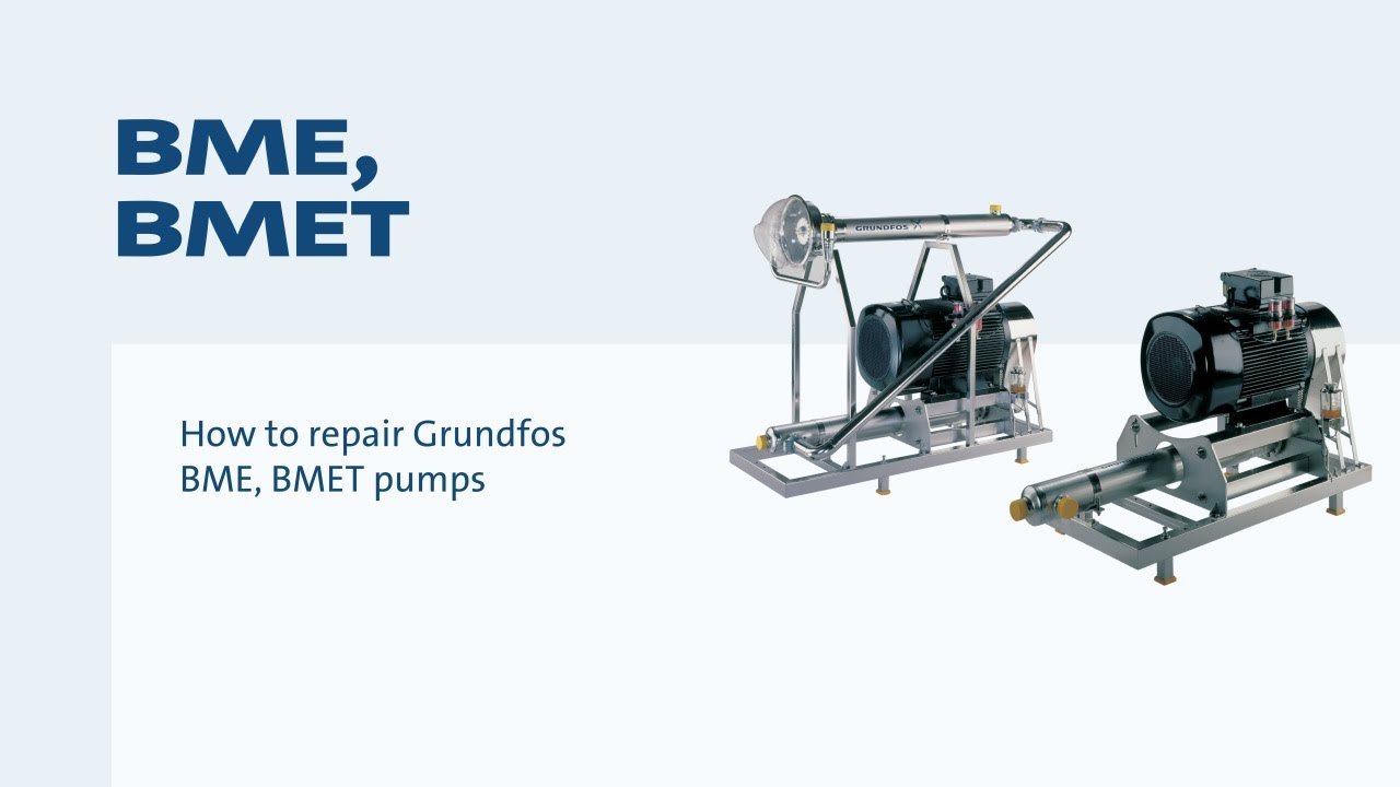 How to repair Grundfos BME, BMET pumps - YouTube