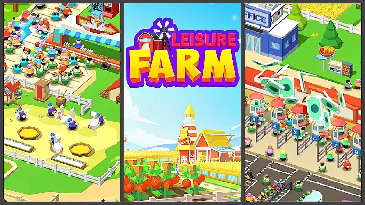 Idle Leisure Farm - Cash Clicker Gameplay - YouTube