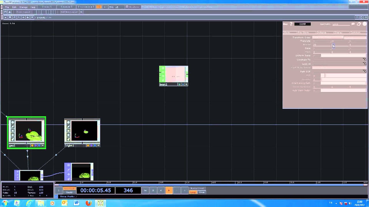 VA3520 Evolutionary Graphics - TouchDesigner - lesson 003C - YouTube