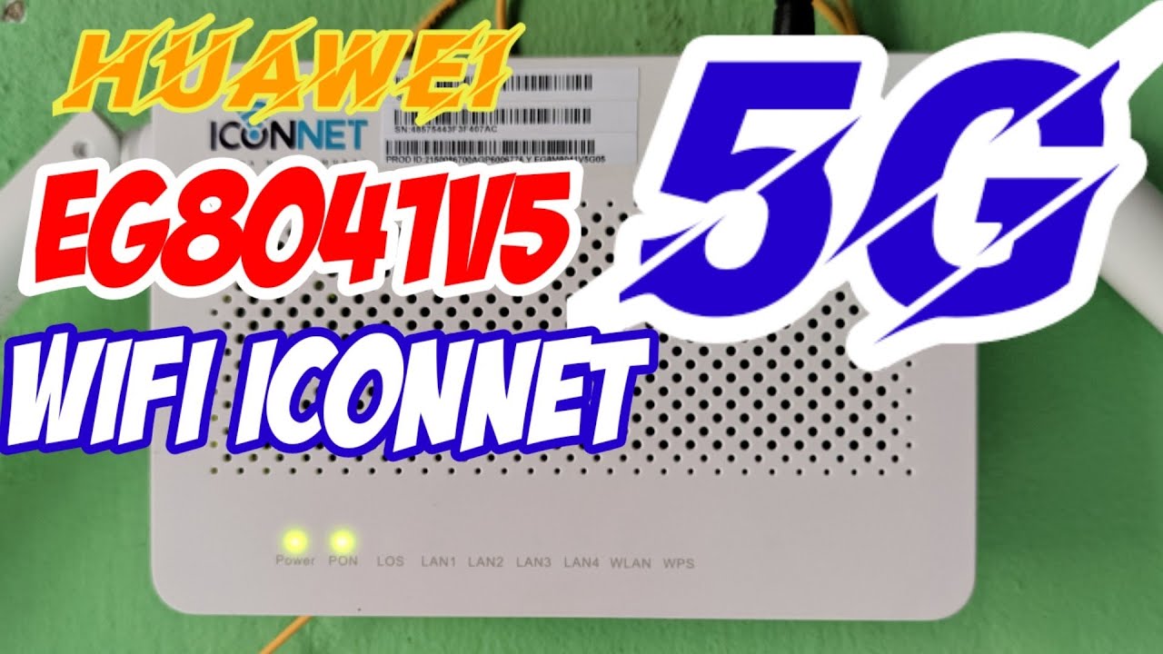 AKTIFKAN WIFI 5G DAN CARA GANTI PASWORD WIFI ICONNET 5G HUAWEI EG8041V5 ...